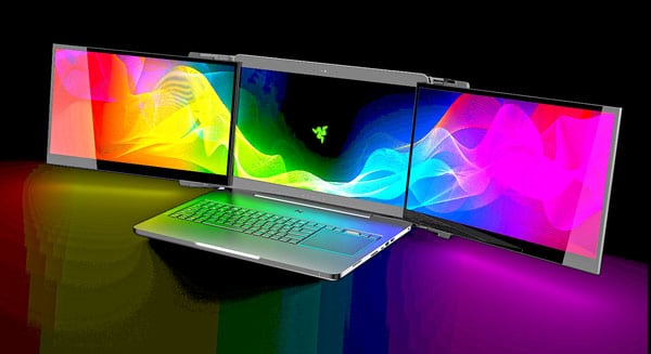 Razer Project Valerie Laptop With up to Five 4K screens Using ...